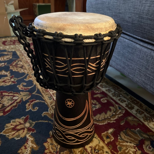 Handmade 16" Tall Djembe Bongo Drum MOON and STAR, Model # M3 - Etsy