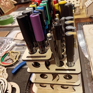 Pen Marker Holder 48 Ai, SVG, PDF, DXF Digital Download - Etsy