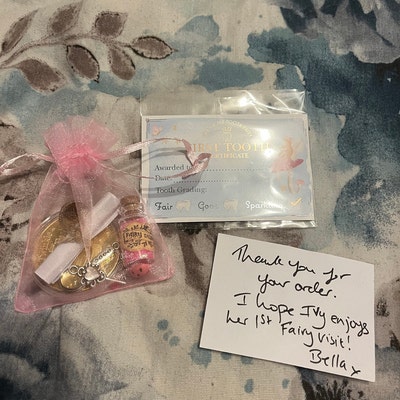 Tooth Fairy Kit With Tooth Fairy Gifts. Personalised Tooth Fairy Letter ...