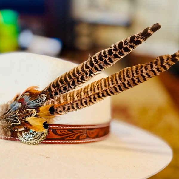 Western Feather Hat Band Avalon - Etsy