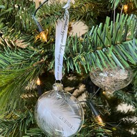 A Box of 6 Flat Glass Round Empty Baubles to Make Your Own Christmas ...