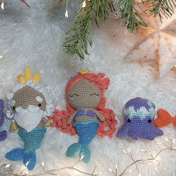 Kawaii Ocean Minis From aradiyatoys Minis Collection / Crochet Patterns ...