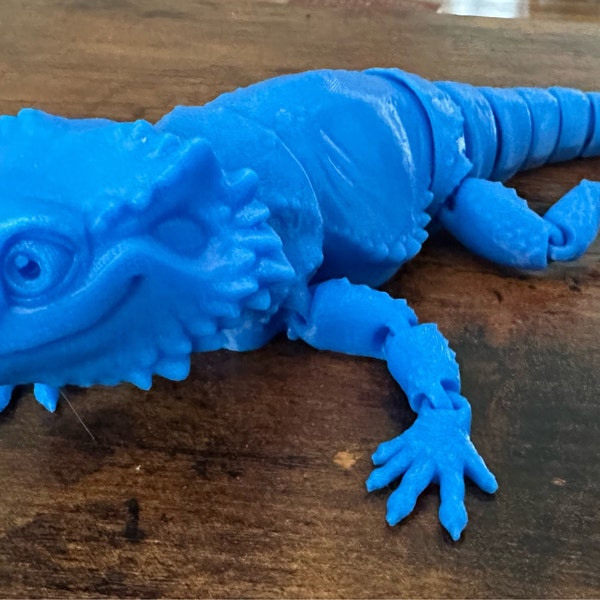 Bearded Dragon Digital .STL File for 3d Printing, Articulated Fidget ...