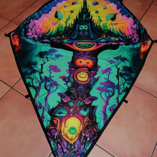 Ceiling Decoration Endless Vortex V3 - Psychedelic Uv-reactive Canopy ...