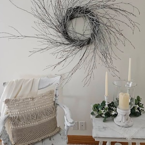 Handmade Decorative Natural Birch WINDOW FRAME Wreath Picture Frame - Etsy