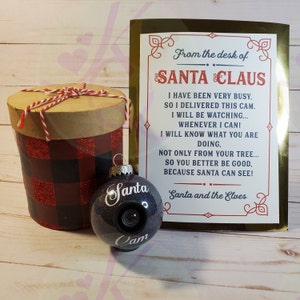 5x7 Santa Cam Letter Printable Note for Santa Cam Ornament Santa Cam ...