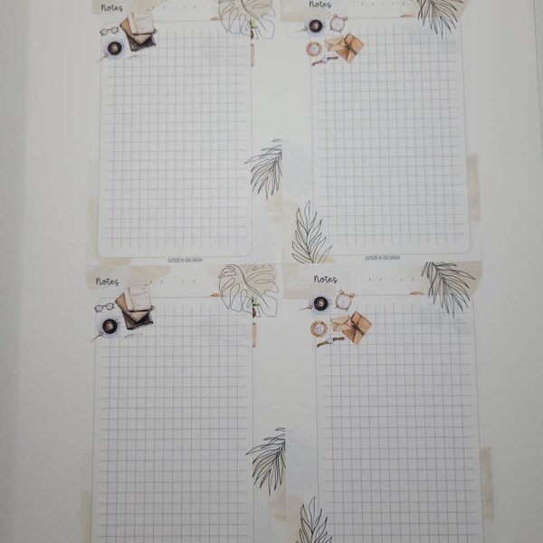 A4 and US Letter - the Art of Noticing Printable Sticker Sheets - Etsy