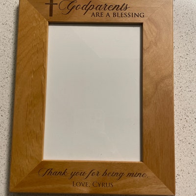Personalized Godparent Picture Frame by Lifetime Creations: Customized ...