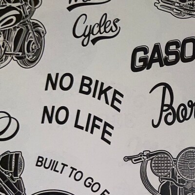 Motorcycle Wrapping Paper Motorcycle Gift, Motorcycle Present, Wrapping ...
