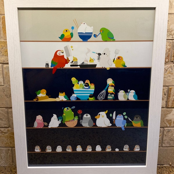Cooking Birds Poster - Etsy