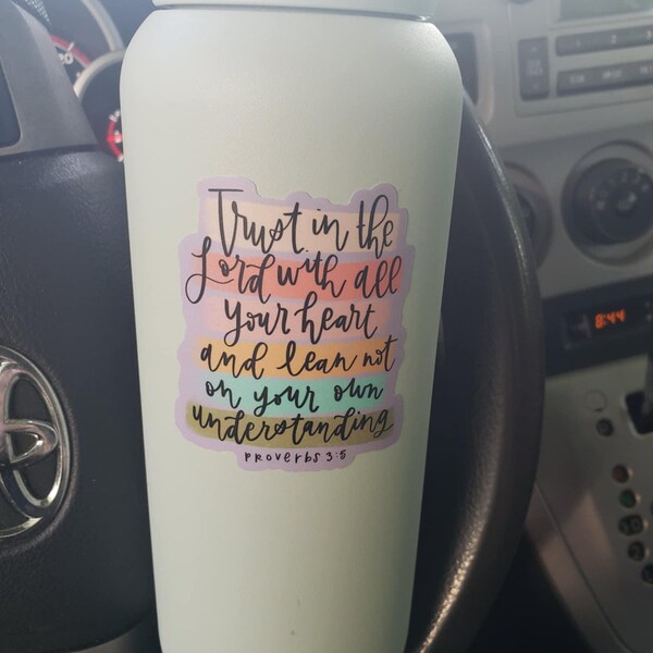 Drink More Water Vinyl Sticker, Hand Lettered Hydration Motivation ...