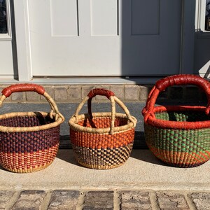 African Rwanda Woven Basket Biko Pink - Etsy