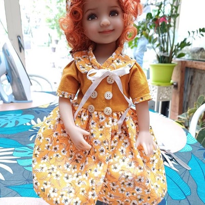 Coline Sewing Pattern for Ruby Red Fashion Friends and Little Kidz De ...