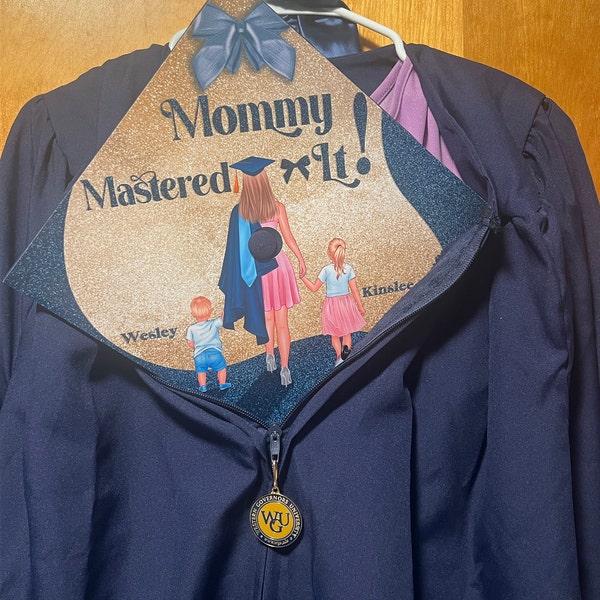 Custom Mommy Mastered It Graduation Cap Topper, Personalized Cap ...