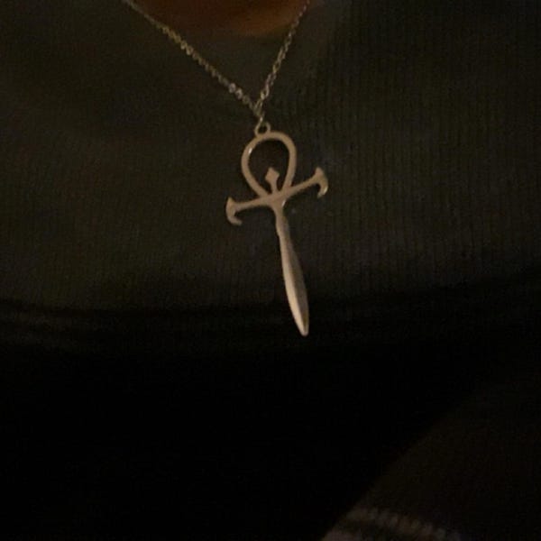 Vampire Ankh Necklace Silver - Etsy