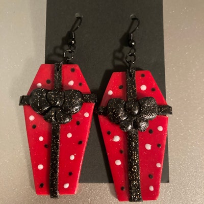 Halloween Candy Corn Bat Earrings - Etsy