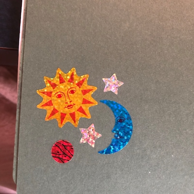 Retro Groovy Rainbow Stickers Sheet - Etsy