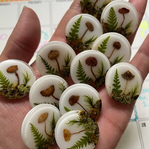 Floral Handmade Buttons 30mm in Pieces not Sets/ Epoxy Resin Buttons ...