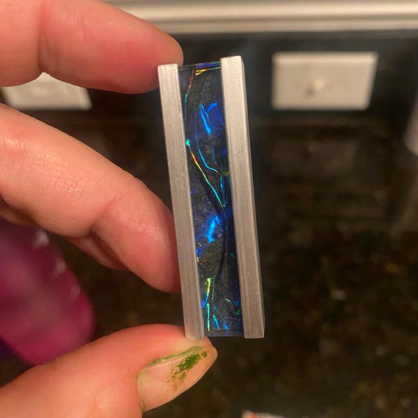 3D Aurora Fusion Tubes Round , Instant Inlay, Faux Dichroic, Aurora ...