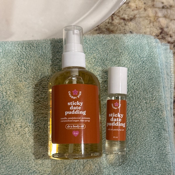 Sticky Dates Pudding Body Oil | Scented Dry Body Oil for Moisturized ...