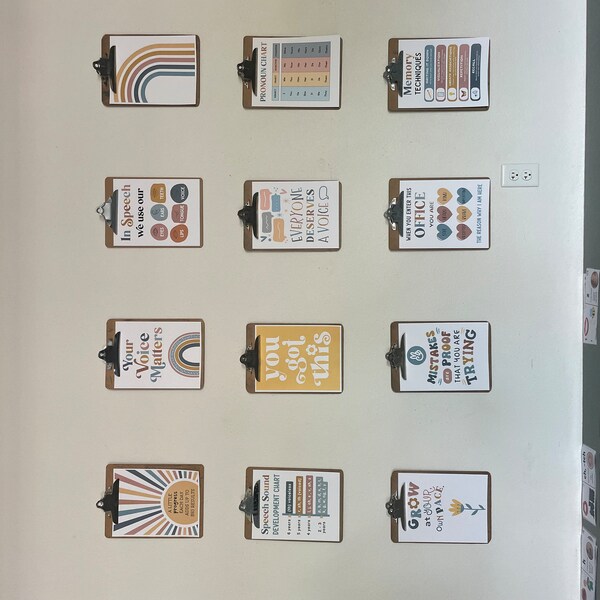20 Speech Therapy Room Posters SLP Decor Language Pathologist Prints ...
