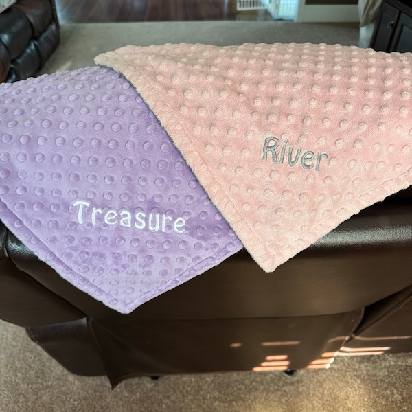 Personalized Minky Baby Blanket Premier Deer to Me Baby Girl or Baby ...