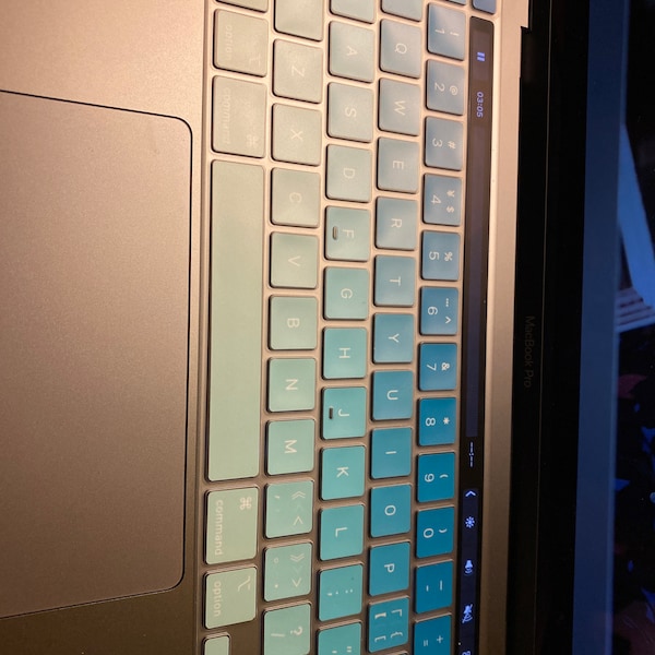 Blue MacBook Keyboard Keys Skin MacBook Keys Stickers MacBook Air 13 ...