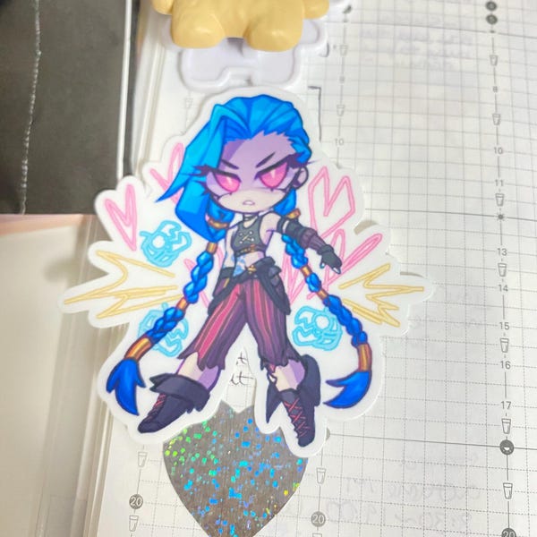 Arcane Chibi Stickers - Arcane League of Legends (jinx Vi Caitlyn Ekko ...