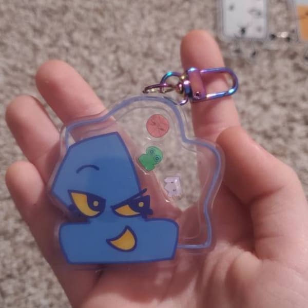 Teardrop BFDI Acrylic Keychain - Etsy