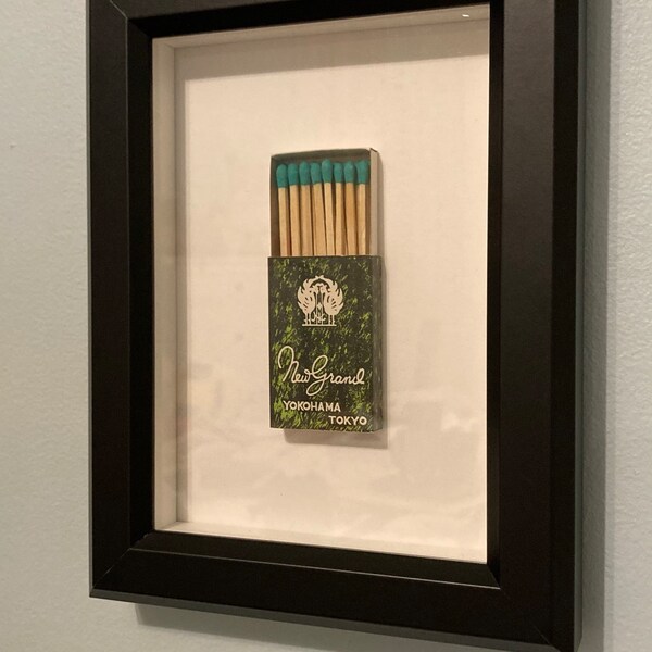 Custom Matchbook Shadowbox Art Deposit Towards Personalization Artwork ...