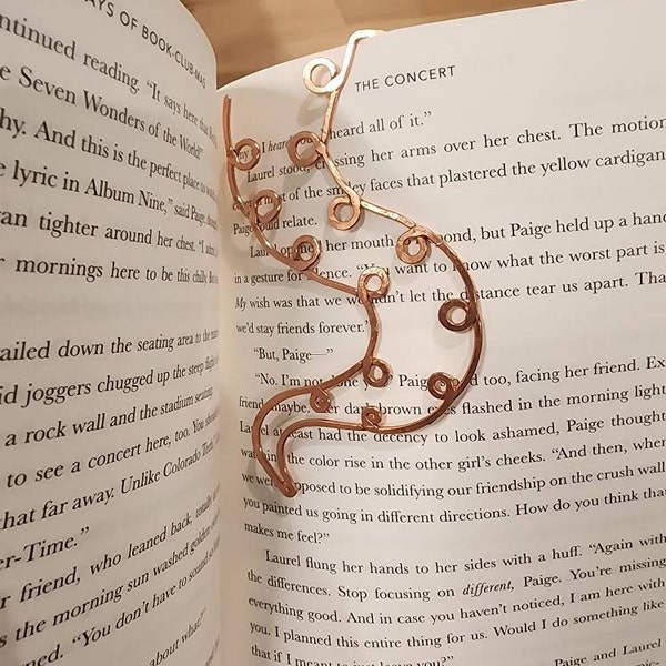 Fire Bookmark | Handmade Copper Wire Line Art | Flame Campfire ...