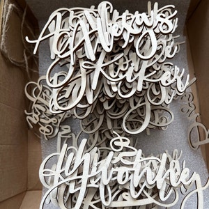 Laser Cut Big Wedding Photo Signs/script Wood Signs for - Etsy