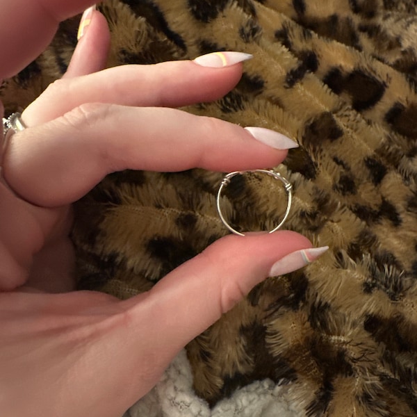 Pure Sterling Silver Fidget Ring Spinner / Meditation Ring / Calming ...