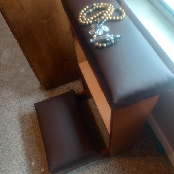 Padded Prayer Altar Prayer Bench or Prayer Kneeler Handmade for You a ...
