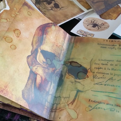 SPOOKY JOURNAL KIT Large 8.5x11 Inch Halloween Junk Journal Kit ...