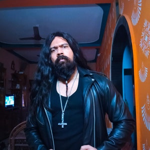 Black Metal Trident Pendant Lucifer Thelema Necklace , Satanic Dark ...