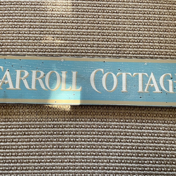 Beach House or Cottage Sign - Rustic Hand Made Vintage Wooden Sign ...
