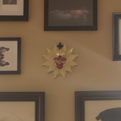 Sacred Heart of Jesus Plaque, Catholic Home Decor, Mural, Devotion - Etsy