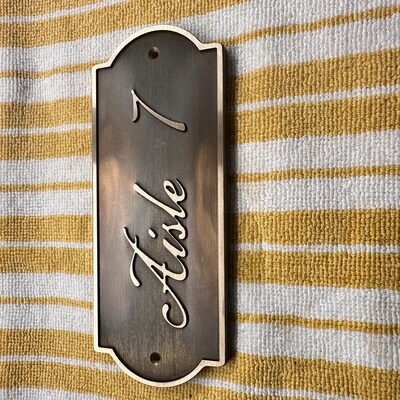 Custom Brass Door Signs & Plaques Any Language Plaques Customized Size ...