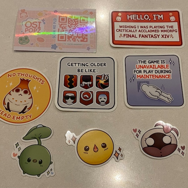 FFXIV Real Life Debuffs Sticker - Etsy
