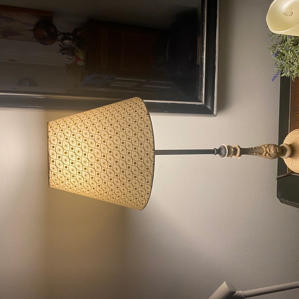 Golden Metallic Retro Look Lamp Shade. Metallic. Gold. Shade is 9.5 ...