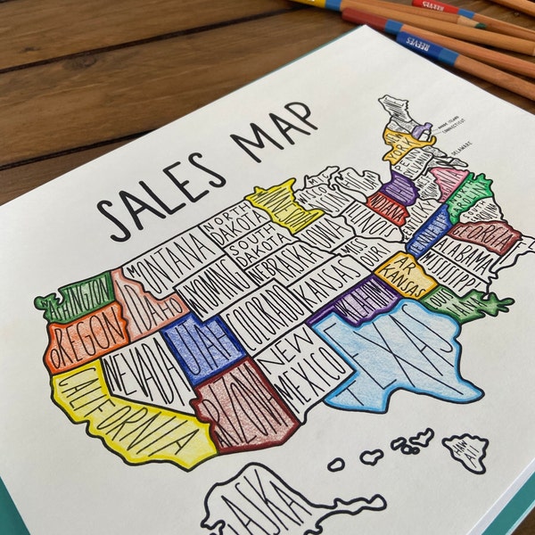 Sales Map Digital Download - Etsy