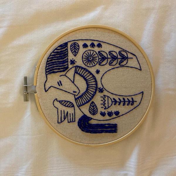 Sardines Complete Embroidery Kit - DIY, Beginner Friendly, Salty ...