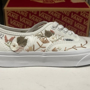 Embroidered Vans Shoes Custom Hand Embroidery to Order - Etsy