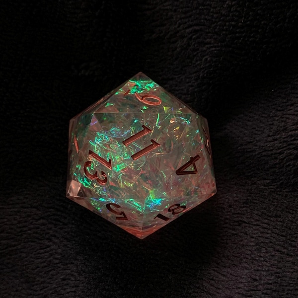 Purple Turtle Dice Set, Transparent With Light Purple Turtle Inside ...