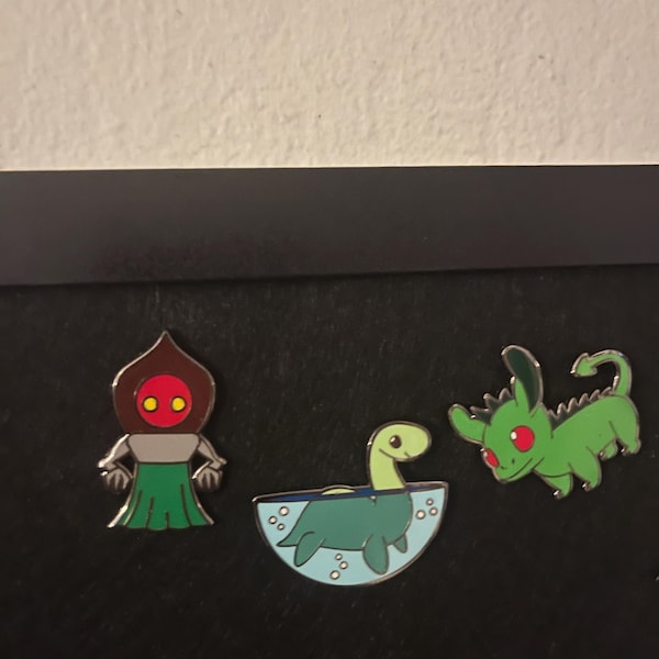 Chupacabra Hard Enamel Pin | Cryptid Enamel Pin for Cryptozoology Merch Fans of Cute Merch ...