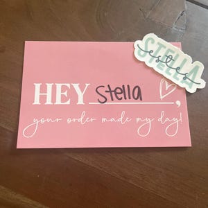 Personalized Name Sticker, Custom Name Sticker, Pastel Name Sticker ...