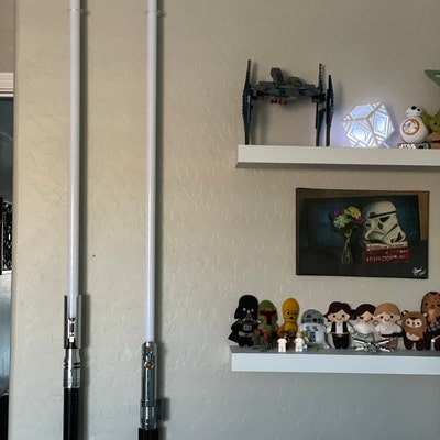 Acrylic Lightsaber Wall Mount, Galaxys Edge Lightsaber Wall Mount ...