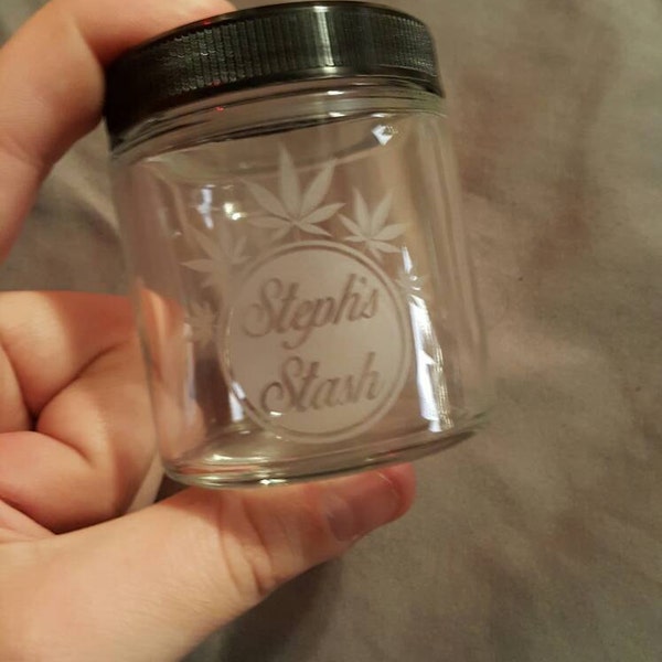 Cannabis Leaves Heart Marijuana Stash Jar,weed Jar,weed Container ...