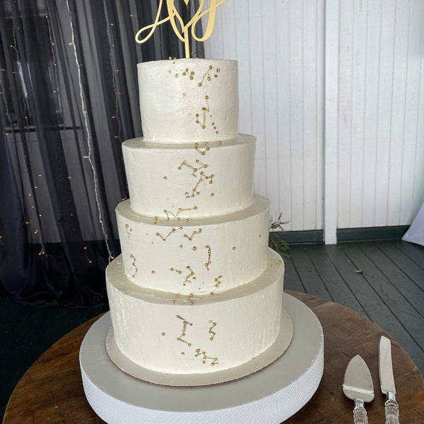 Initial Cake Toppers, Wedding Cake Topper, Initials Cake Ornament ...